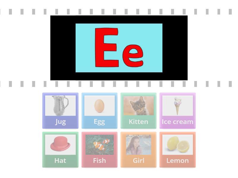 Alphabet GHIJKL - Find the match