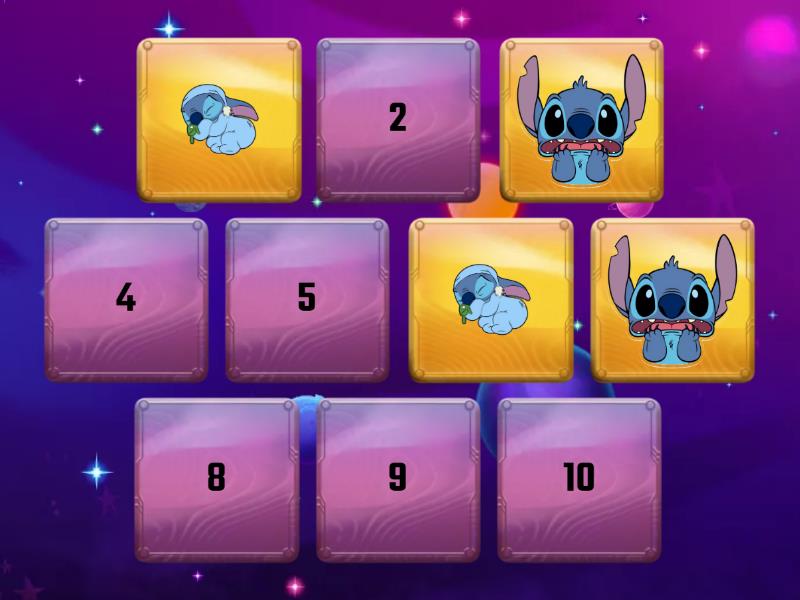 Stitch Feelings - Memory Game - Matching pairs