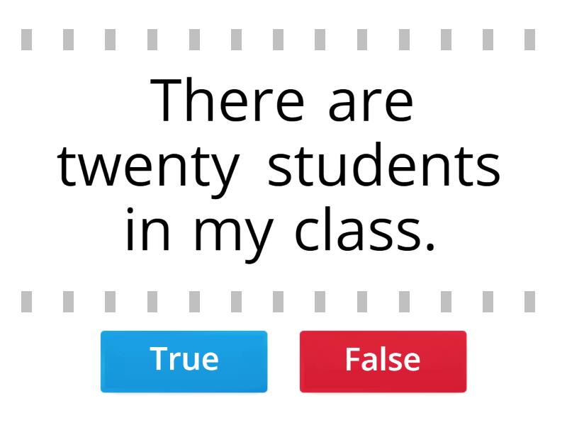 Outcomes Elementary - True or false