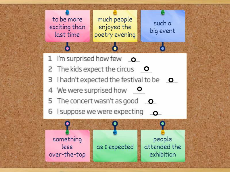 Unit 6C. Match sentence halves - Labelled diagram