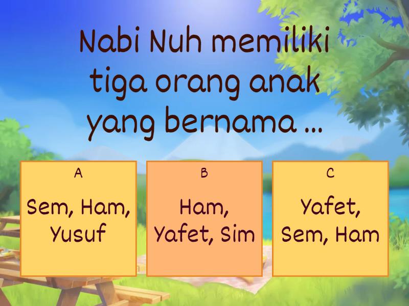 Kuis Kisah Nabi Nuh - Quiz