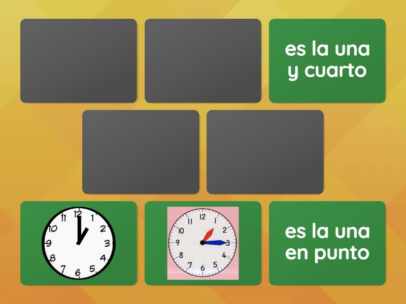 La hora sencillo - Matching pairs
