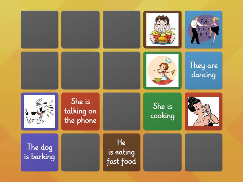 Present Continuous - Parejas