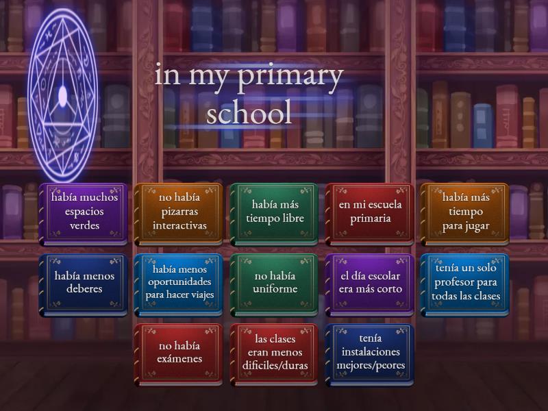 Mi escuela primaria - Find the match