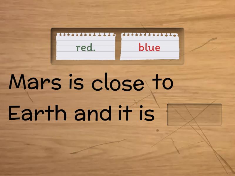 Solar system - Complete the sentence