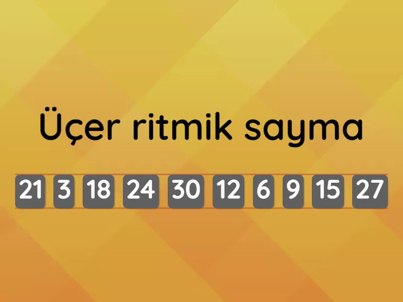 Ritmik sayma - Unjumble