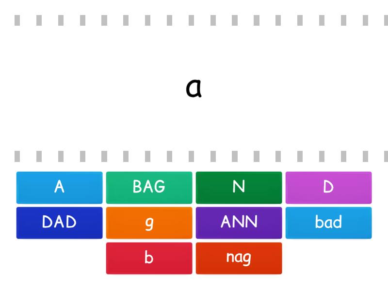 Letters A B D G N - Find the match