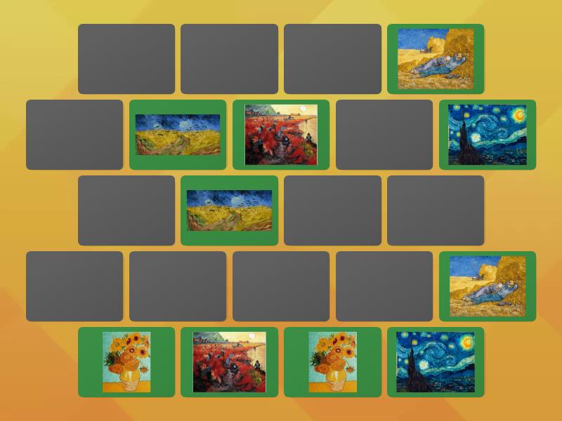 Van Gogh memory - Matching pairs