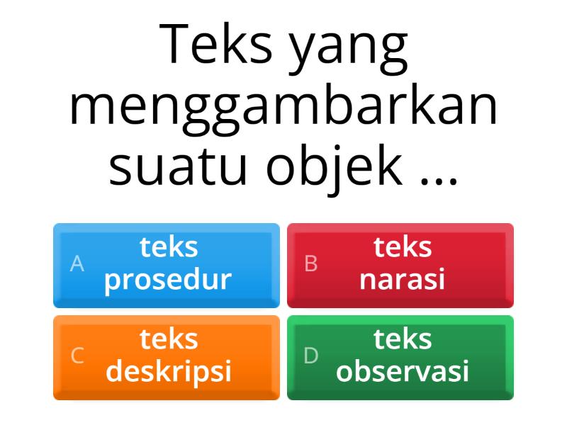 teks deskripsi - Quiz