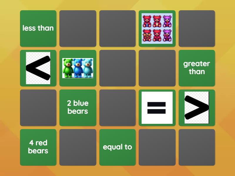 Bear Hunt Time! - Matching pairs