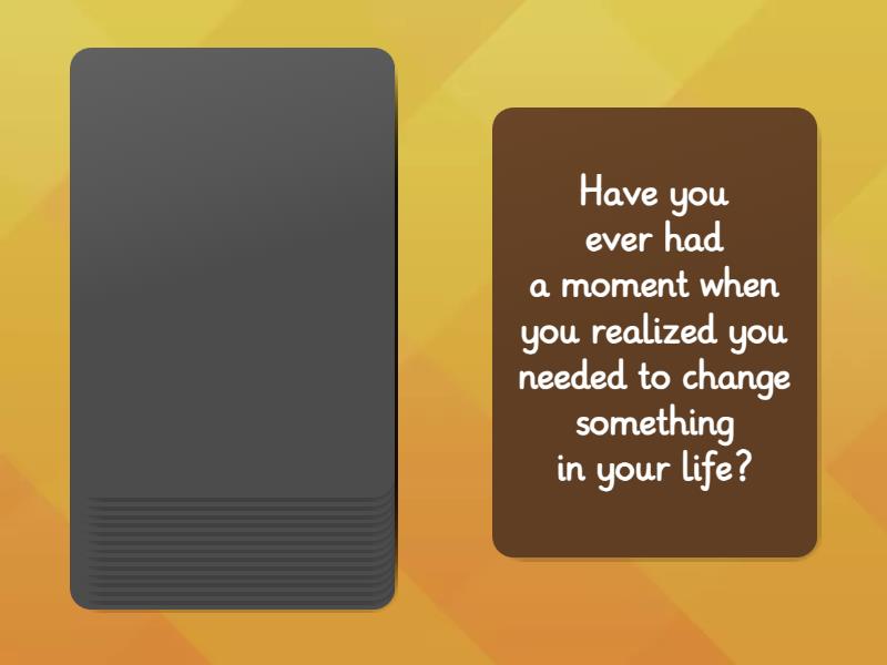 Present perfect (life experience/changes over time) - Random cards