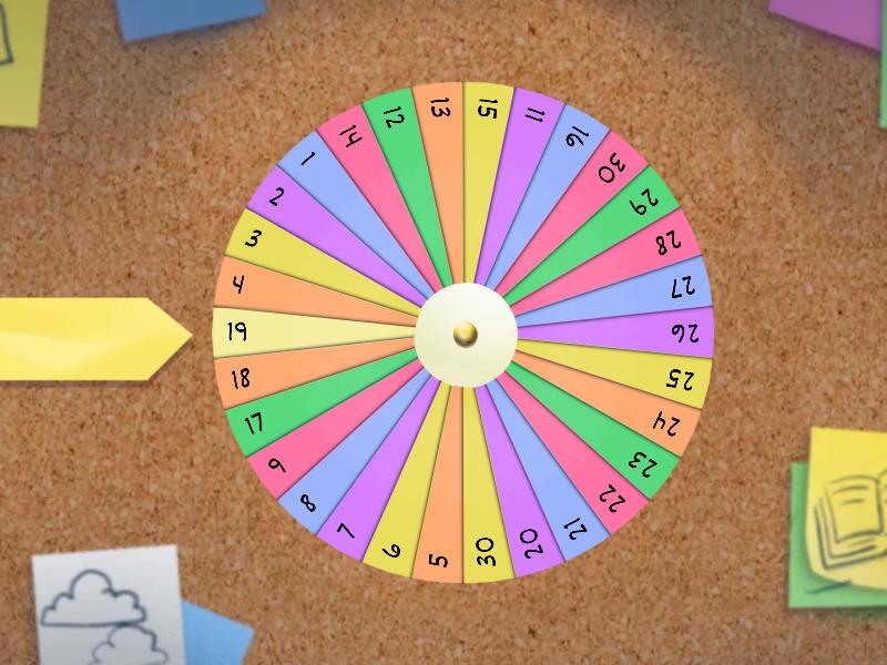 Numbers - Spin the wheel