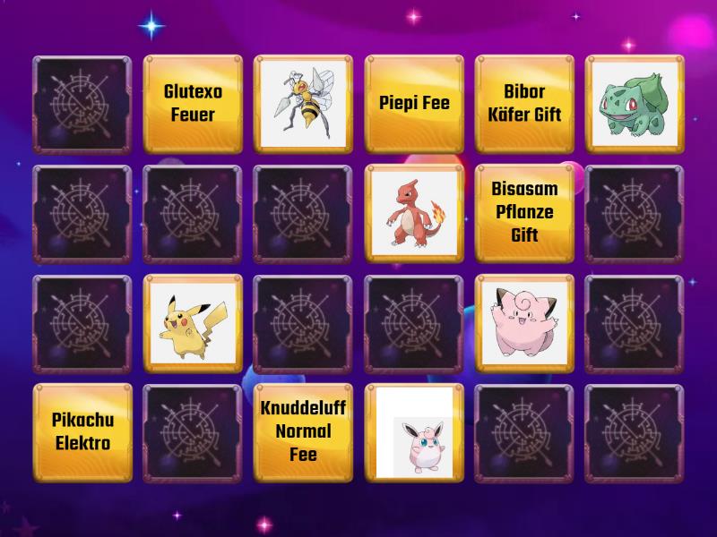 Pokemon - Matching pairs