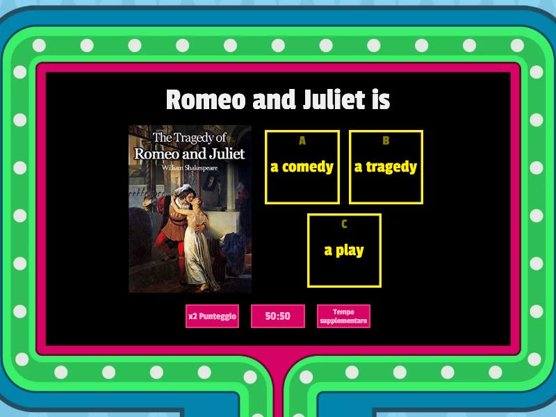 Romeo and Juliet - Gameshow quiz