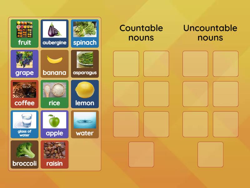 FF3. Unit 8. Grammar - countable and uncountable - Group sort