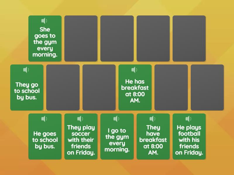 ACPB - B01 - PRESENT SIMPLE - Parejas