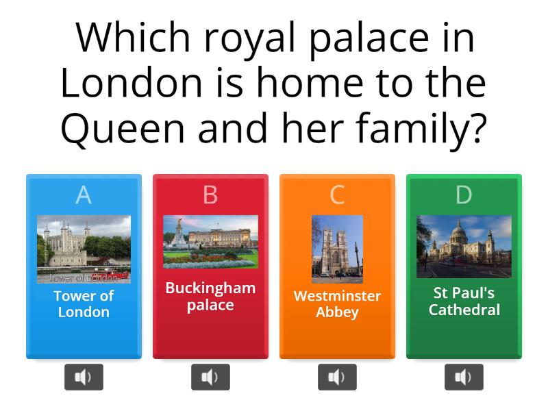 Sightseeing of London - Quiz