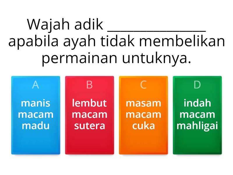 Darjah 6 BMA Perbandingan Semacam (3) - Quiz