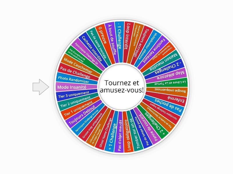 Phasmophobia Challenge Wheel FR - Spin the wheel