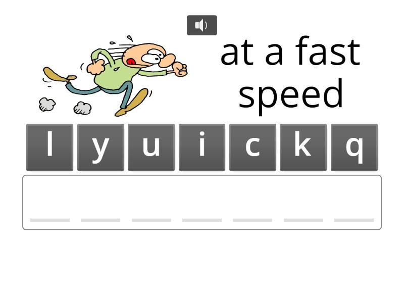 Week 12 - 5/03 (Fri.) words with the suffix -ly or -y - Anagram