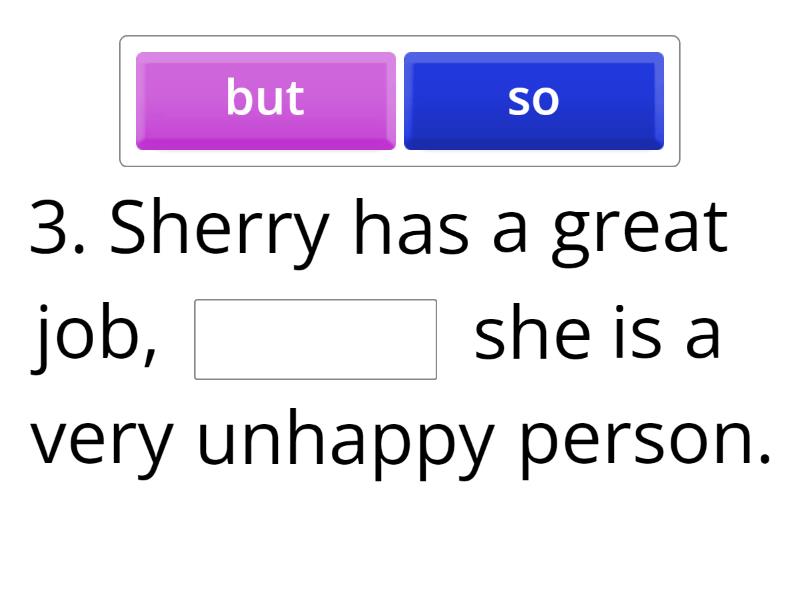Coordinating Conjunctions - Missing word