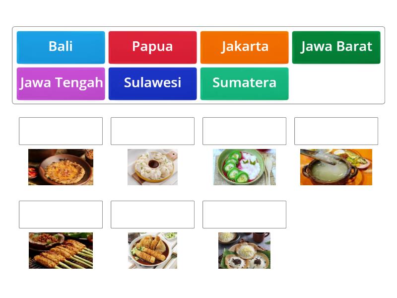 Makanan Khas Daerah - Match up