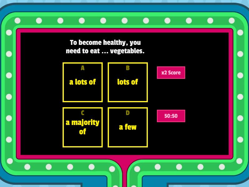 Quantifiers 2 - Gameshow quiz