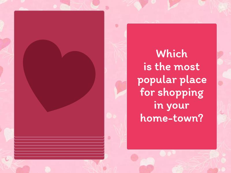 Shopping. Speaking - Speaking cards