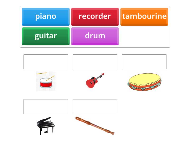 musical instruments - Match up
