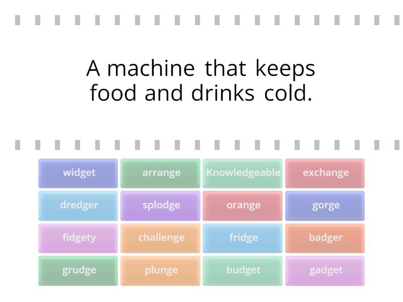 Dge and Ge Definition match - Find the match
