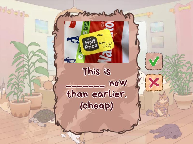 Comparative Adjectives - Flash cards