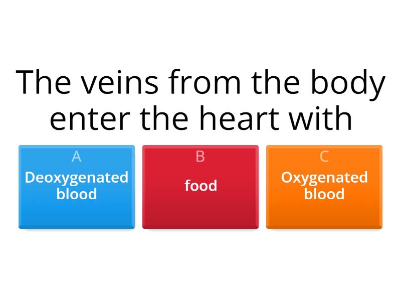 circulatory system - Recall - Quiz