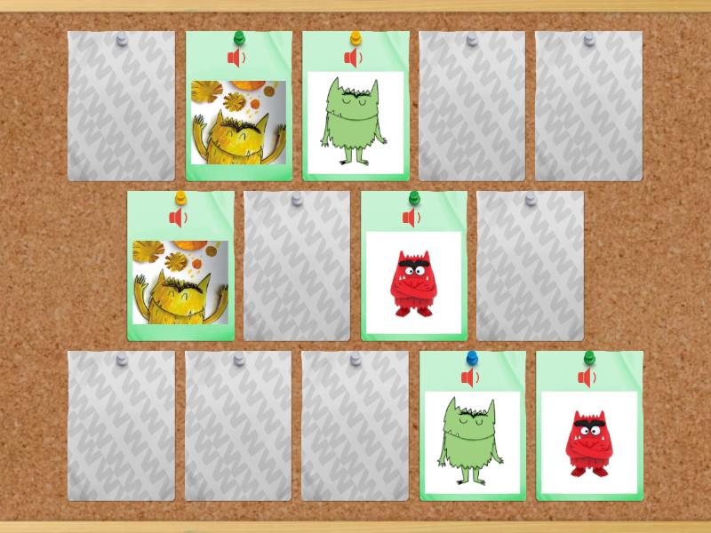 FEELINGS The Color Monster - Matching pairs