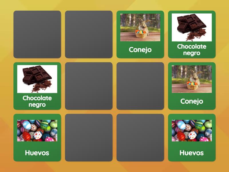 Pascua - juego de memoria - Matching pairs