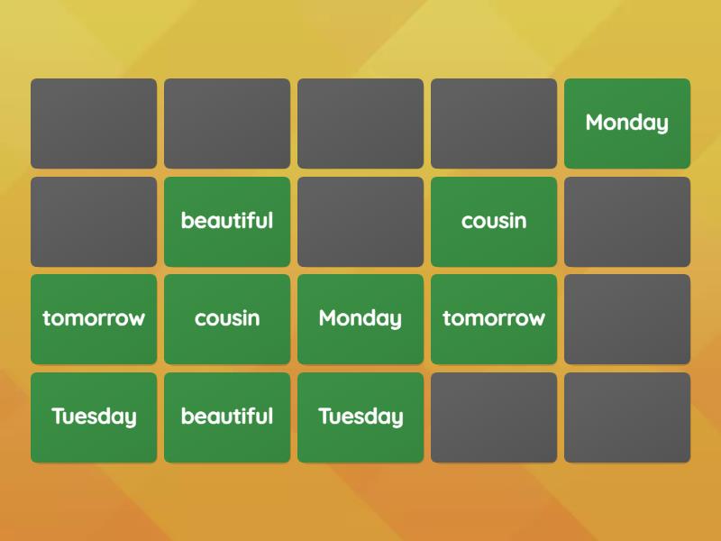 Unit 13 level 2 trick word practice - Matching pairs