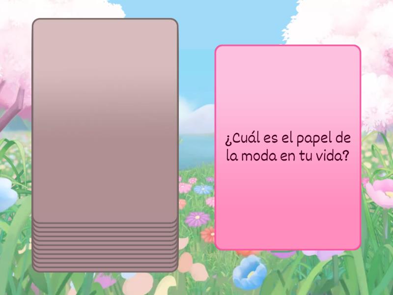 Preguntas. La ropa - Speaking cards
