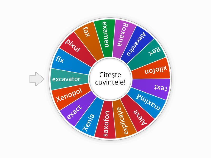 Litera X - Spin the wheel