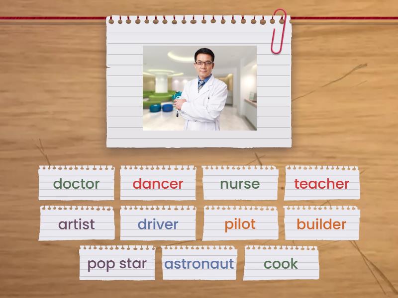 Professions match - Find the match