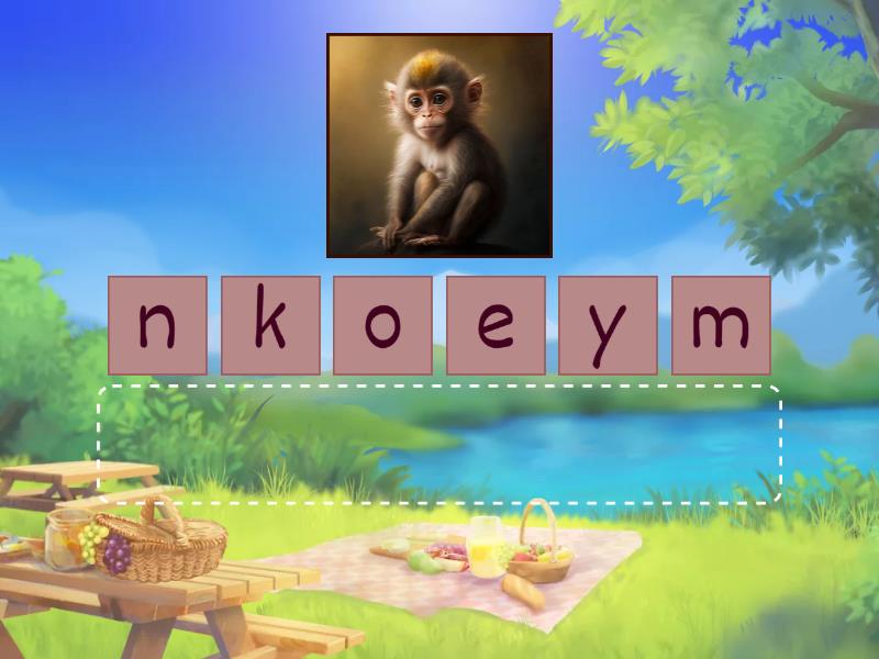 5 little monkeys words - Anagram