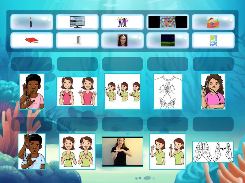 1.8 Match Picture to Sign - Match up