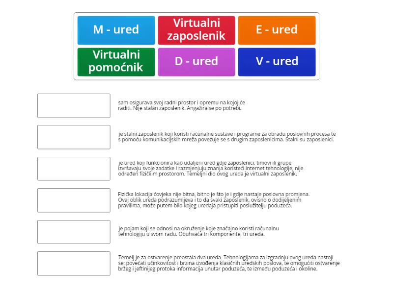 Virtualni ured - Match up