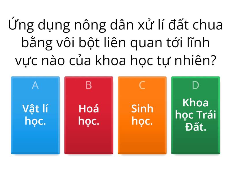 Giữa kỳ - sinh học - Ngọc Đạt - Quiz
