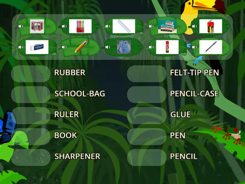 SCHOOL OBJECTS - Match up