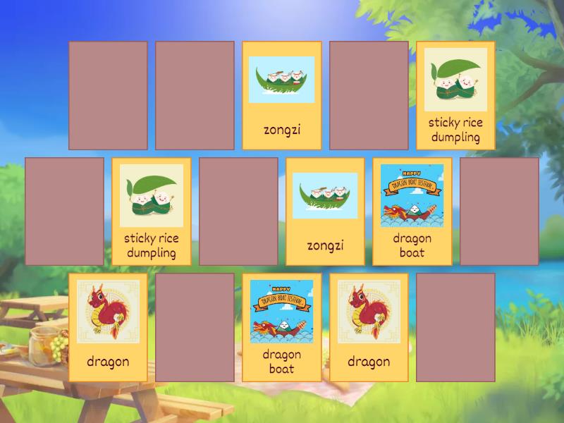Dragon Boat Match - Matching pairs