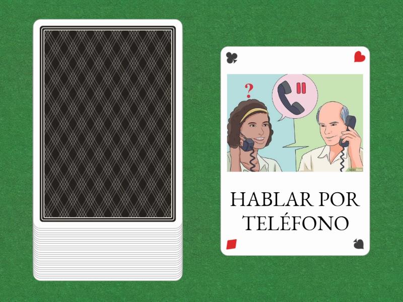 ¿Qué están haciendo estas personas? - Cartas al azar