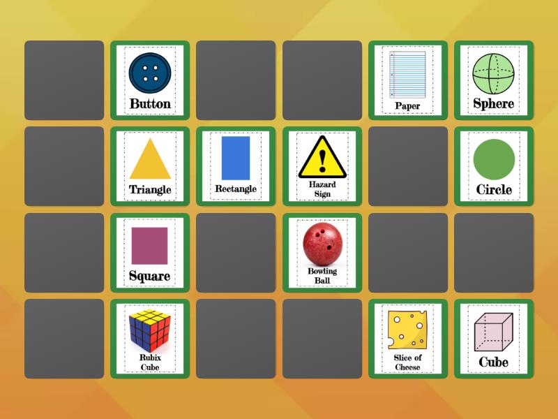 Geometry Match - Memory - Matching pairs