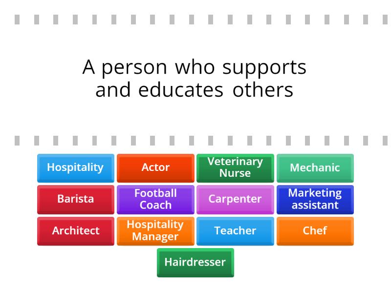 Careers Matching Game - Find the match