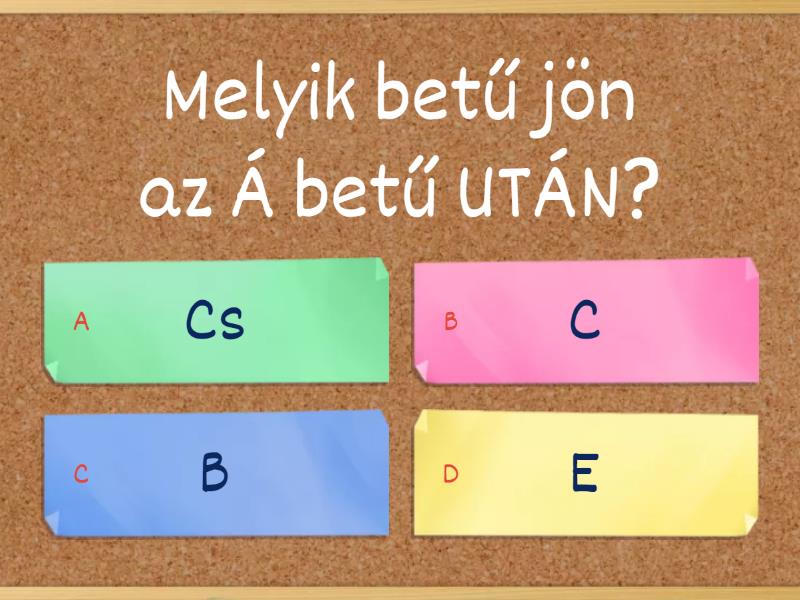 Magyar ABC kvíz - Quiz