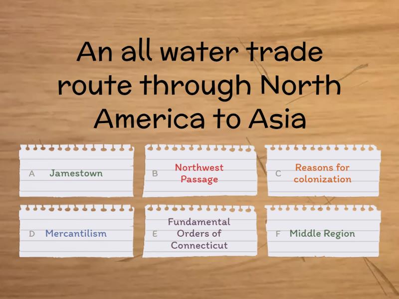 Exploration and Colonization - Quiz