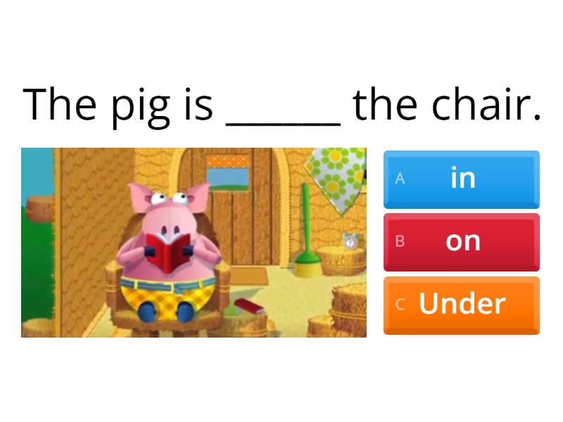 The Three Little Pigs Prepositions - Quiz